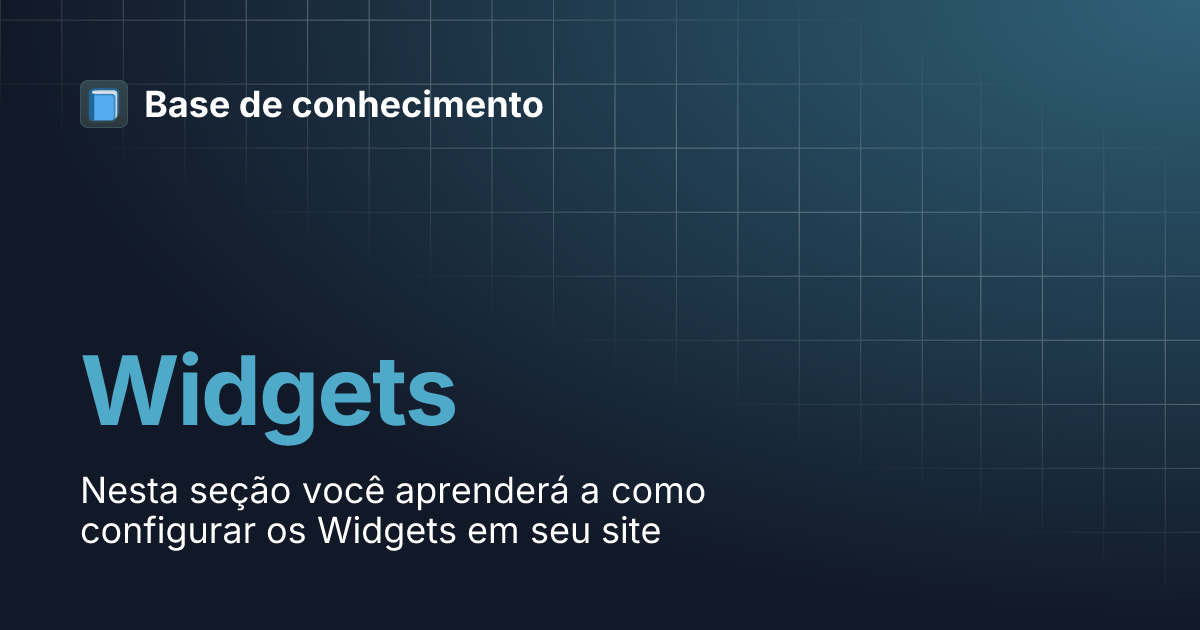 Widgets | Base de conhecimento